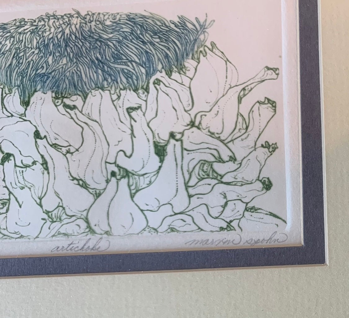 Marvin Spohn Signed and Numbered Etching “artichoke” - Etsy