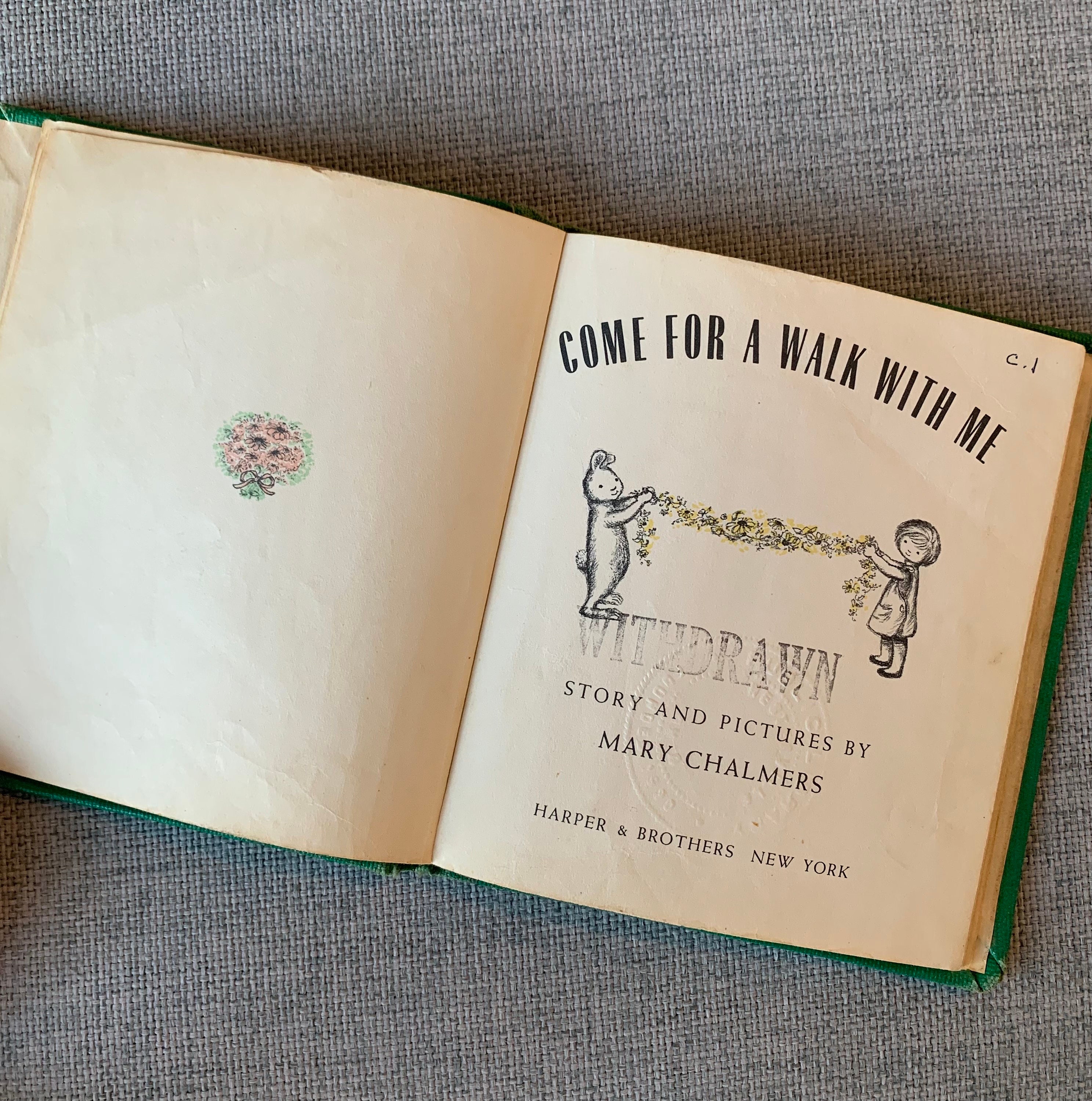 Come for A Walk With Me Mary Chalmers 1955 Vintage Book - Etsy