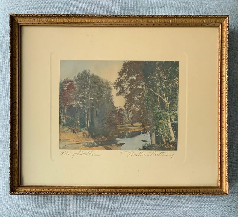 Vintage Framed Wallace Nutting Colored Photograph - Etsy
