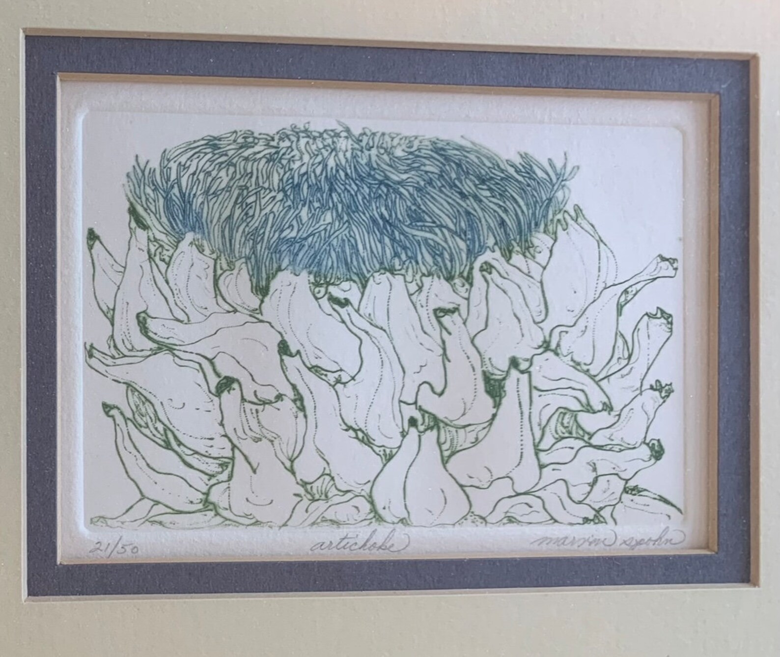 Marvin Spohn Signed and Numbered Etching “artichoke” - Etsy