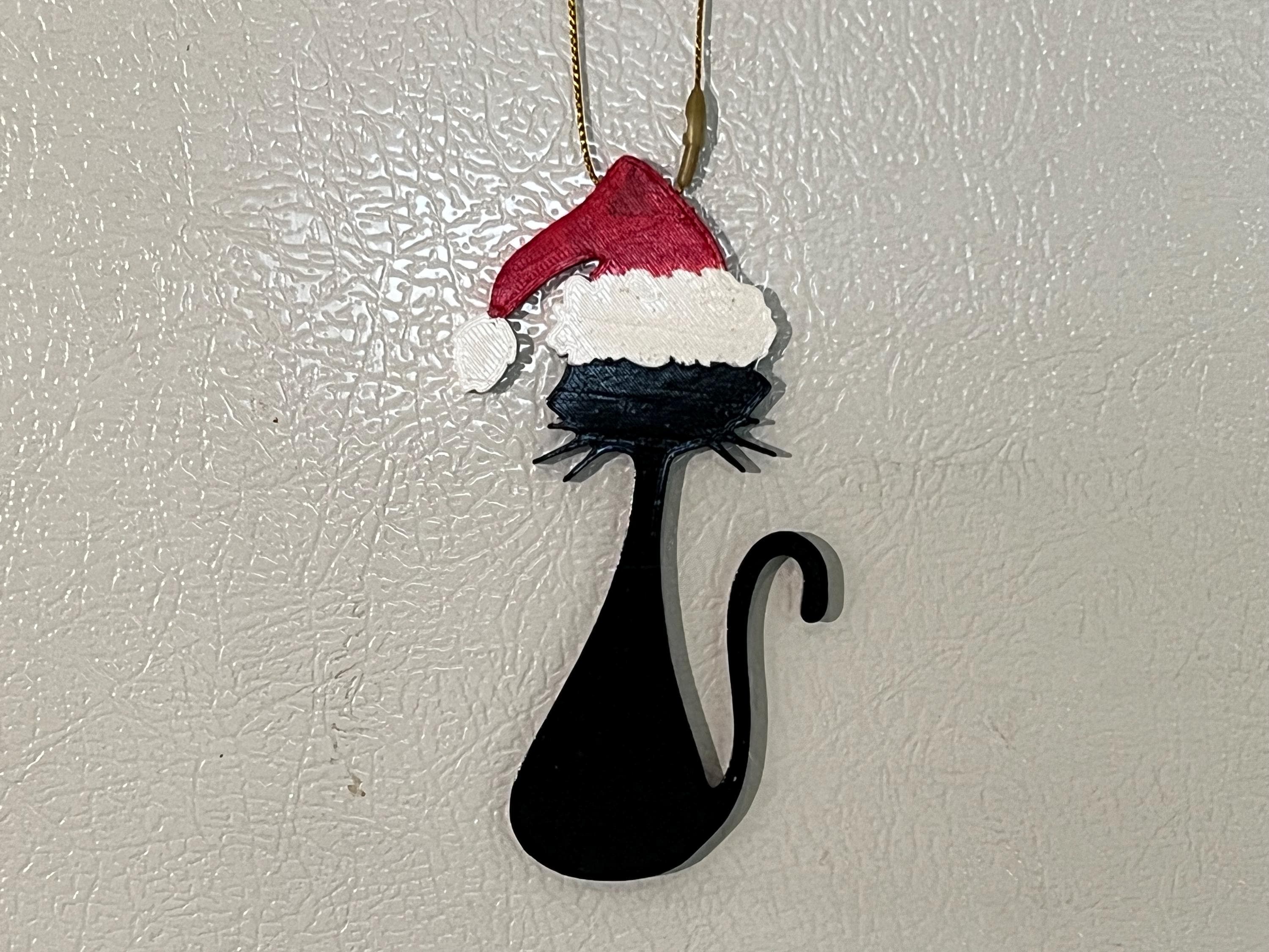 Jinx the Jolly Atomic Cat Christmas Ornament - Etsy