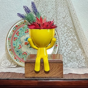 Groovy Little People Robert Planters. Cheering - Etsy