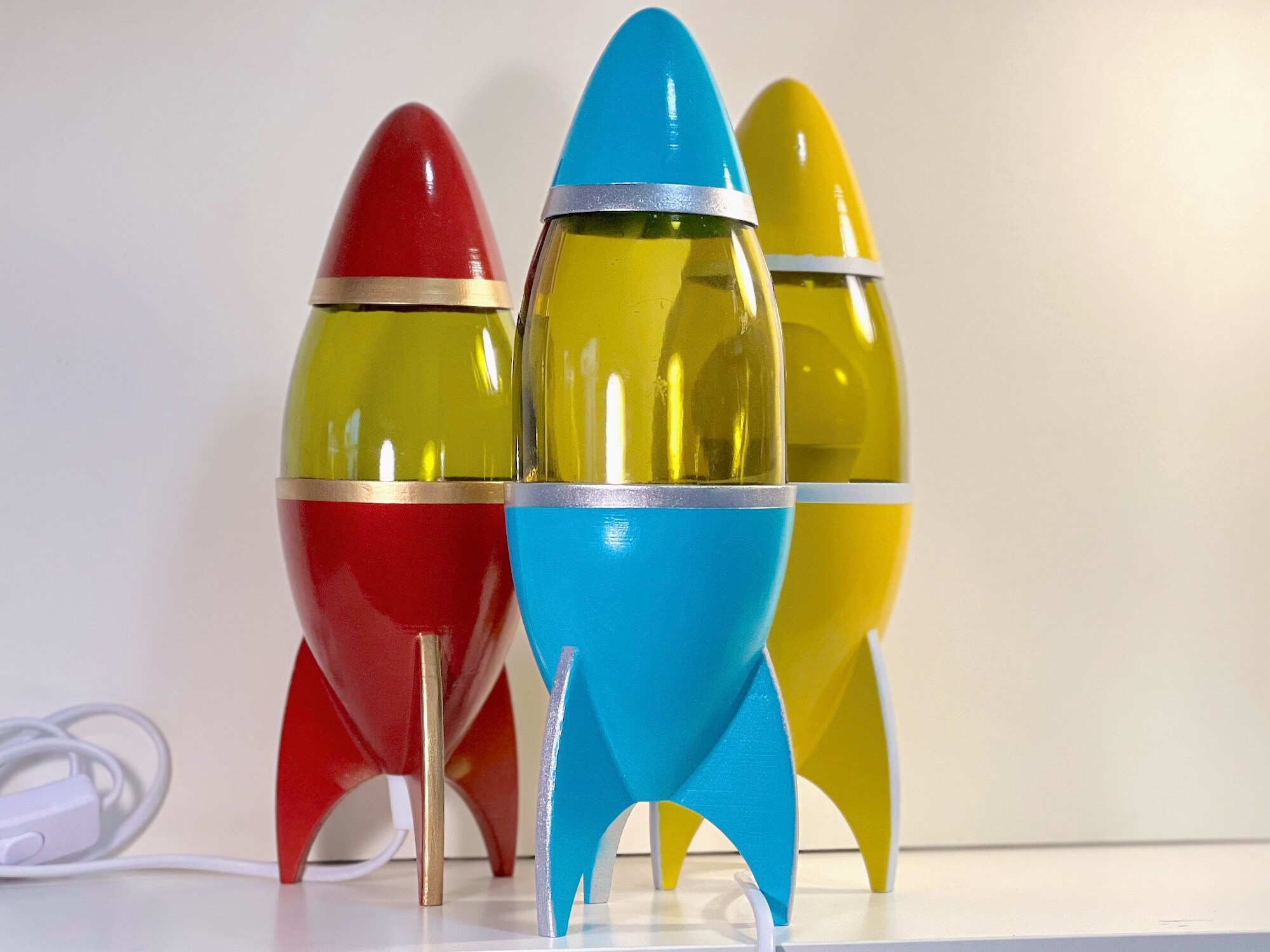 Midcentury Rocket Smart Lamp - Etsy
