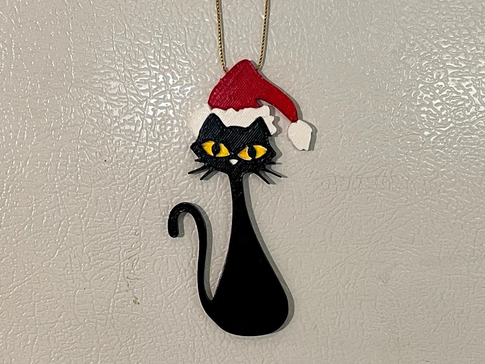 Jinx the Jolly Atomic Cat Christmas Ornament - Etsy