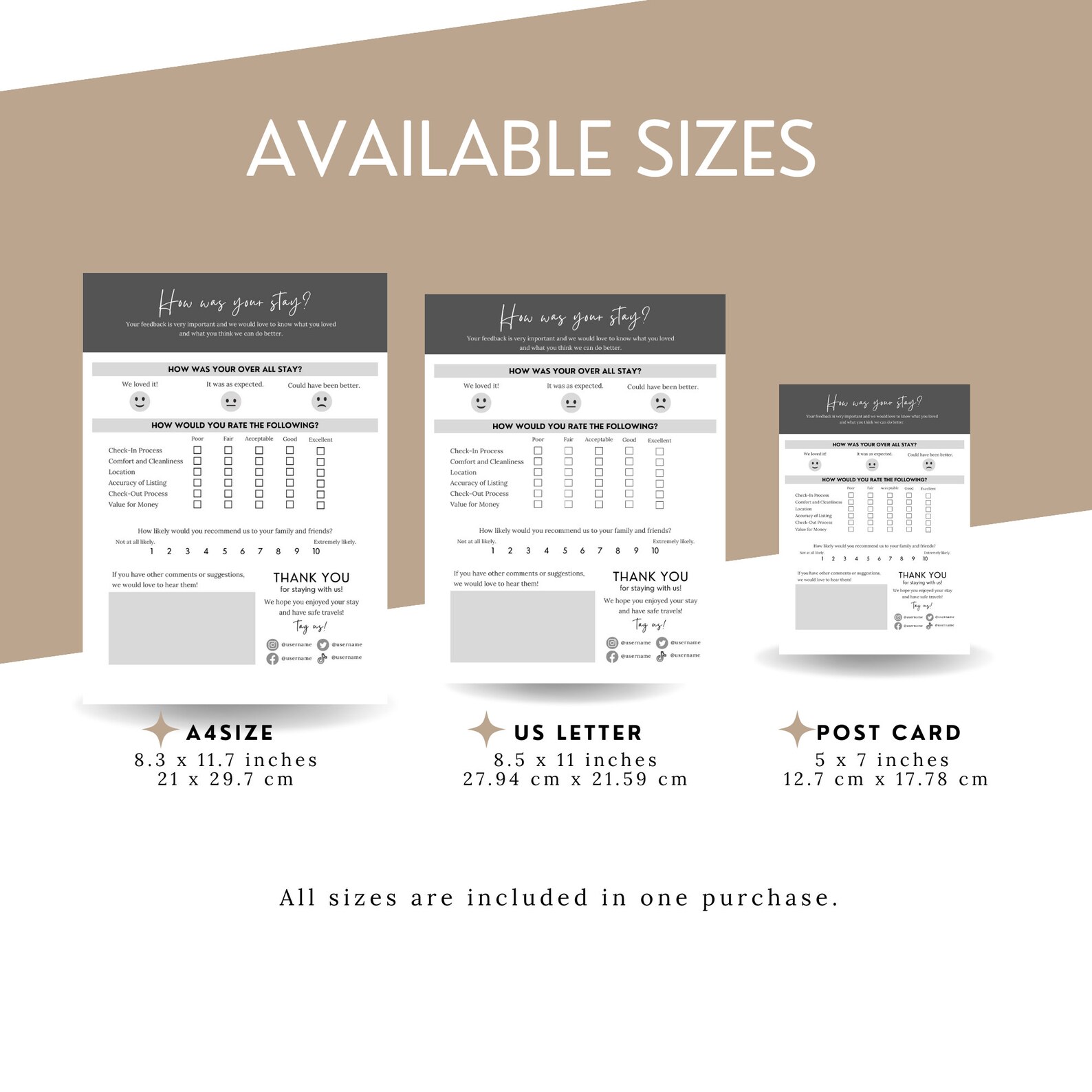 Airbnb Guest Feedback Form Editable Canva Template Airbnb Feedback ...