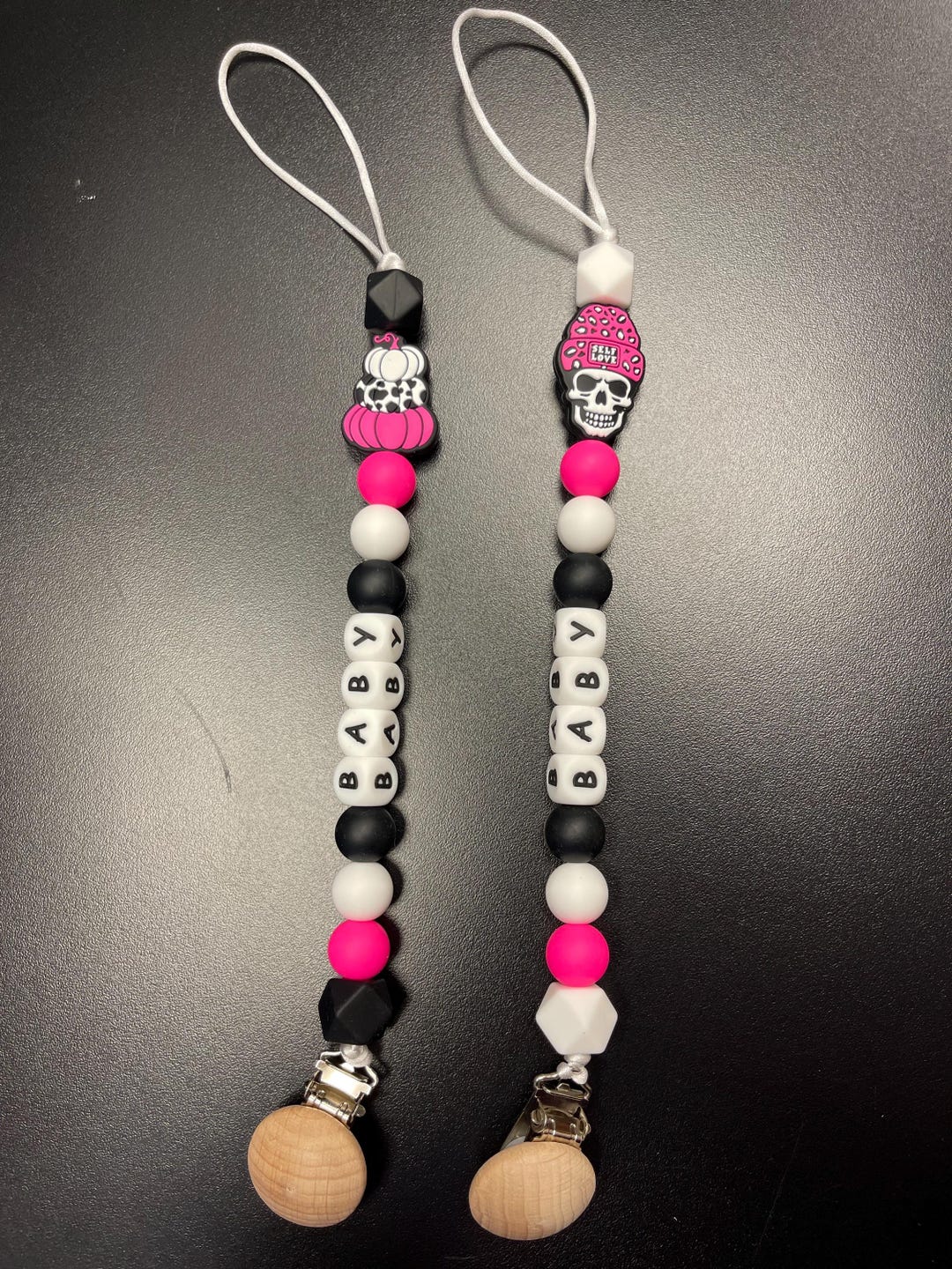 Personalized Halloween Pacifier Clip, Pumpkin Binky, Boo, Halloween ...