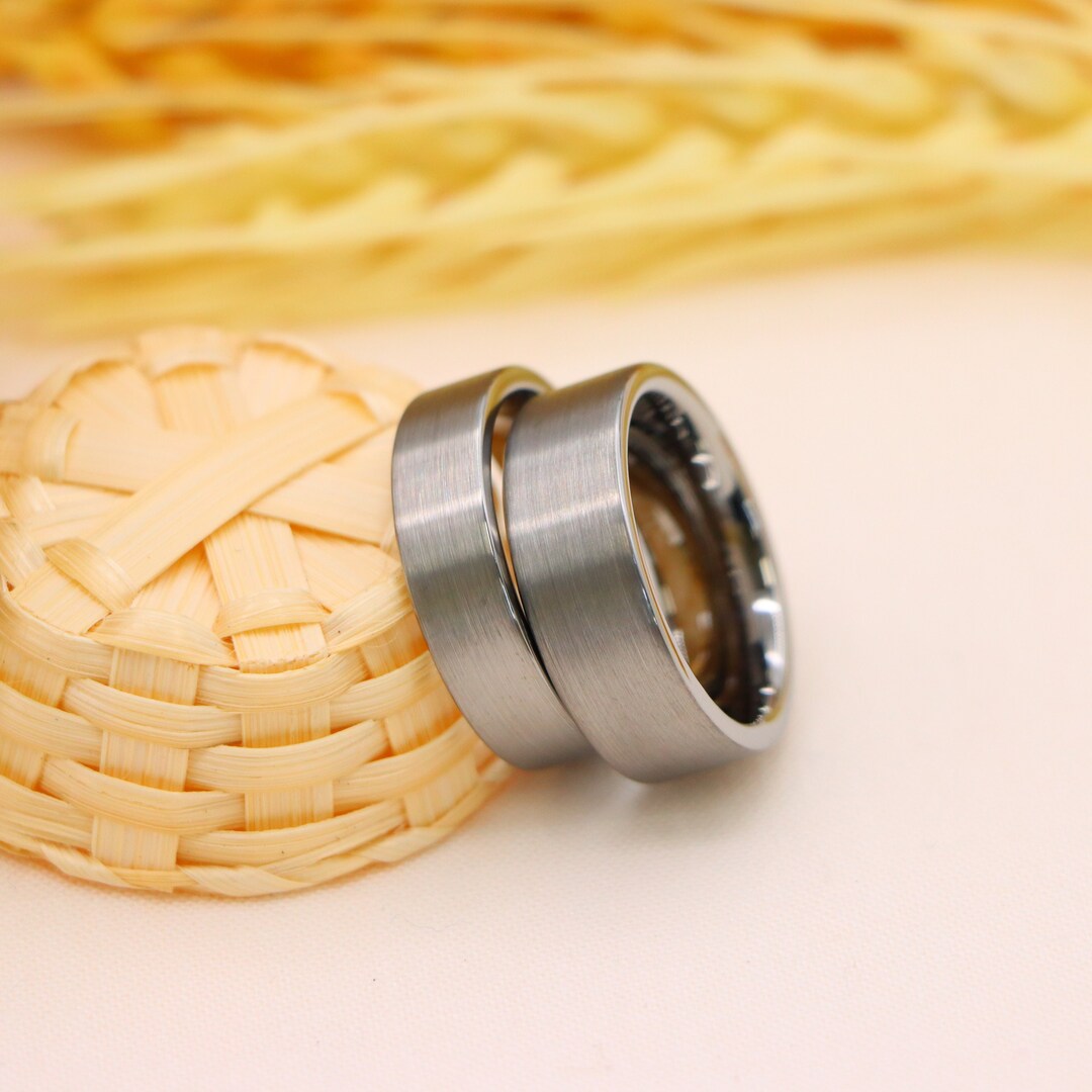 Mens Wedding Band, Couple Tungsten Ring, 6mm Wide Engagement Band ...