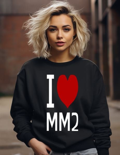 I Love MM2 Roblox Shirt - Etsy