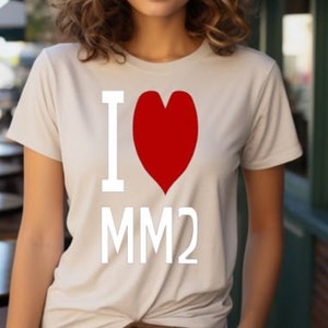 I Love MM2 Roblox Shirt - Etsy