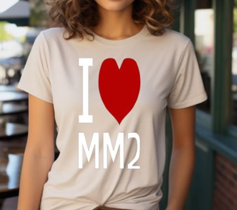 I Love MM2 Roblox Shirt - Etsy