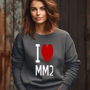 I Love MM2 Roblox Shirt - Etsy