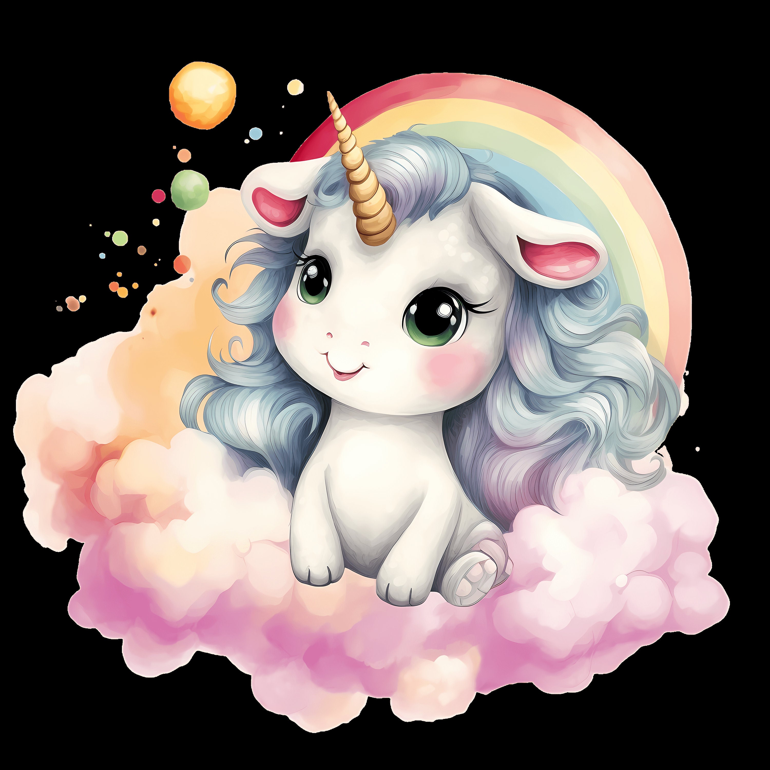 10 Cute Unicorns Ready to Press Sublimation Transfer Prints ...