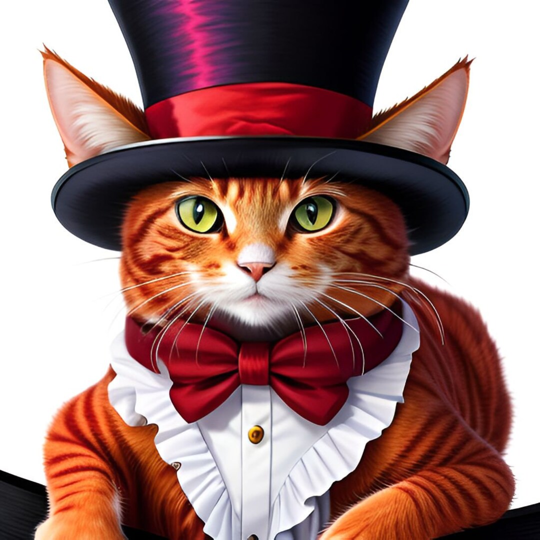CATS in Hat (vol 5) 50 Jpg Digital Artwork Download Bundle - Etsy