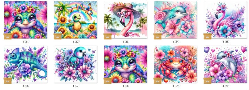 Sea Life Sublimation Transfer Prints: Beach & Summer Designs (bundle of ...