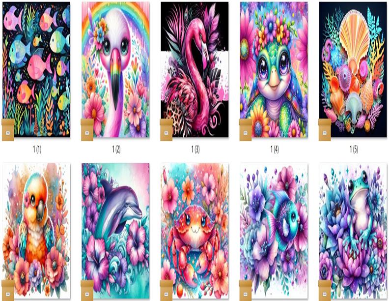 Sea Life Sublimation Transfer Prints: Beach & Summer Designs (bundle of ...