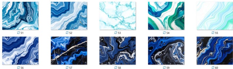 Marble Ready to Press Sublimation Heat Transfer Bundles of 10 Designs ...