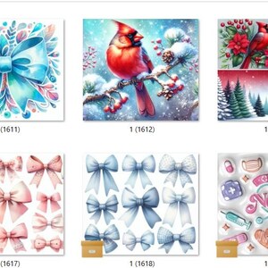 WINTER & Assorted Ready to Press Sublimation Heat Transfer Print ...