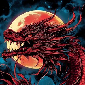 10 DRAGON Ready to Press Sublimation Transfer Prints ...