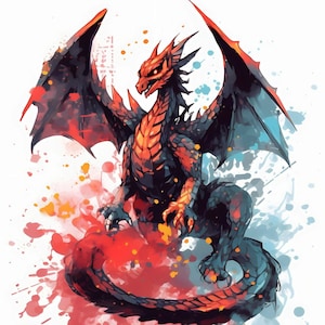 10 DRAGON Ready to Press Sublimation Transfer Prints ...