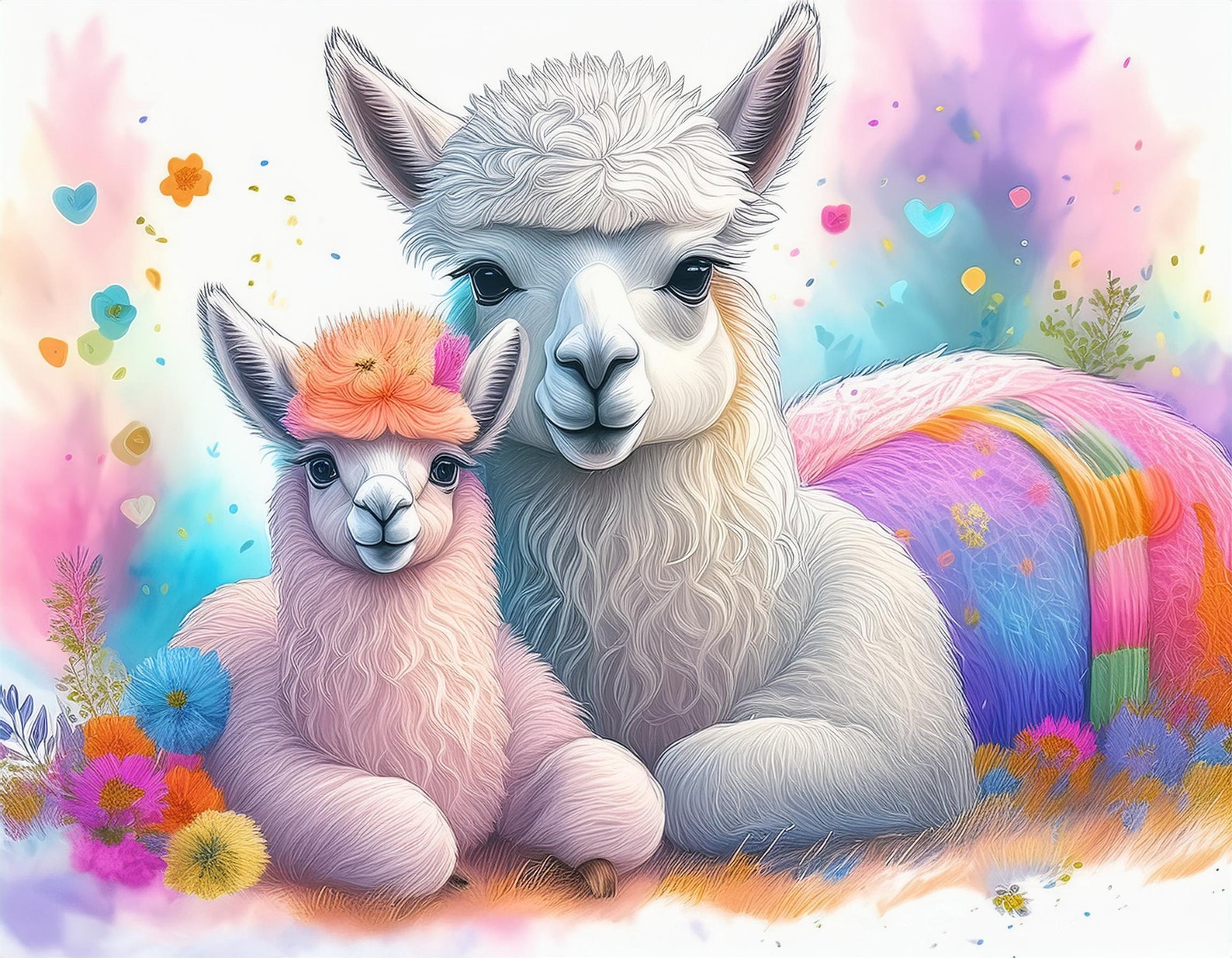 All About Llamas 500 JPG Clipart Image Bundle Digital Download ...