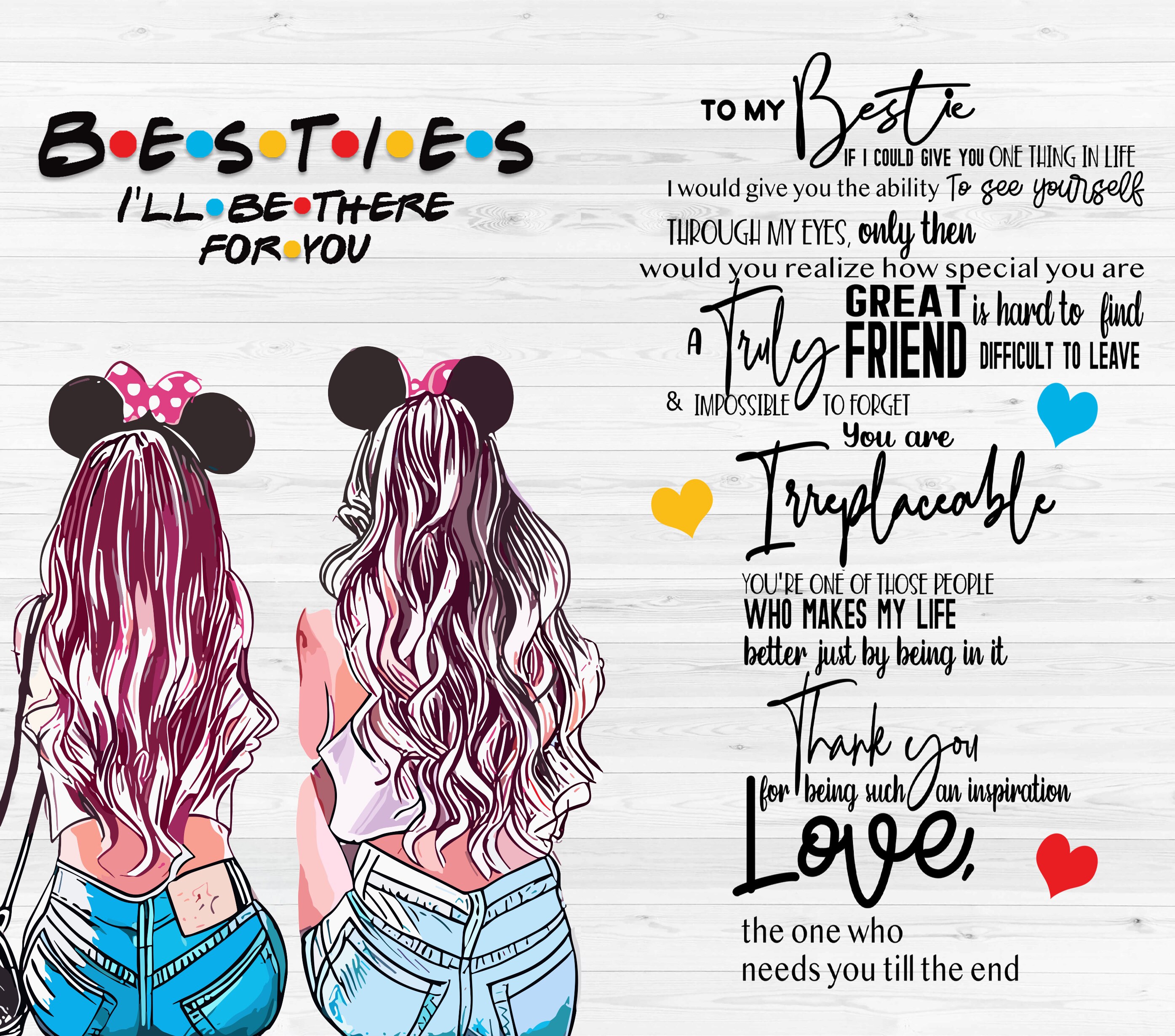 9 BEST FRIEND/SISTER Sublimation Transfer Prints - Etsy