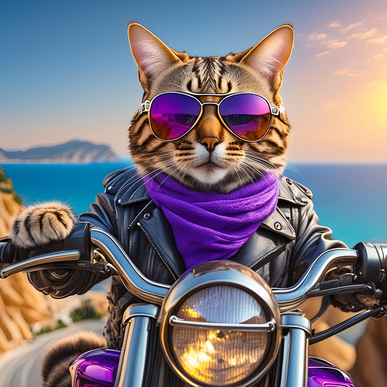 Biker Cats 50 JPG Clipart Digital Download Bundle (LMHBIKERCATS551-600 ...