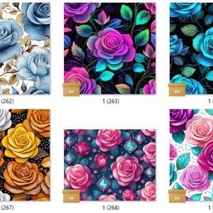 Rose Sublimation Prints: Ready to Press Heat Transfers, Bundle of 10 - Etsy