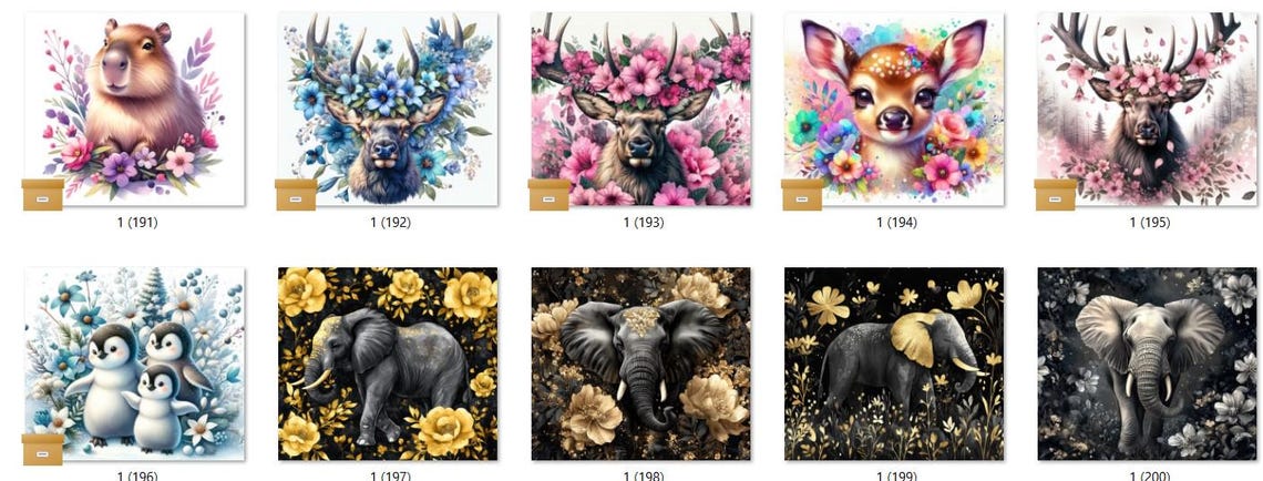 Animal Sublimation Heat Transfer Prints: Ready to Press Bundle - Etsy