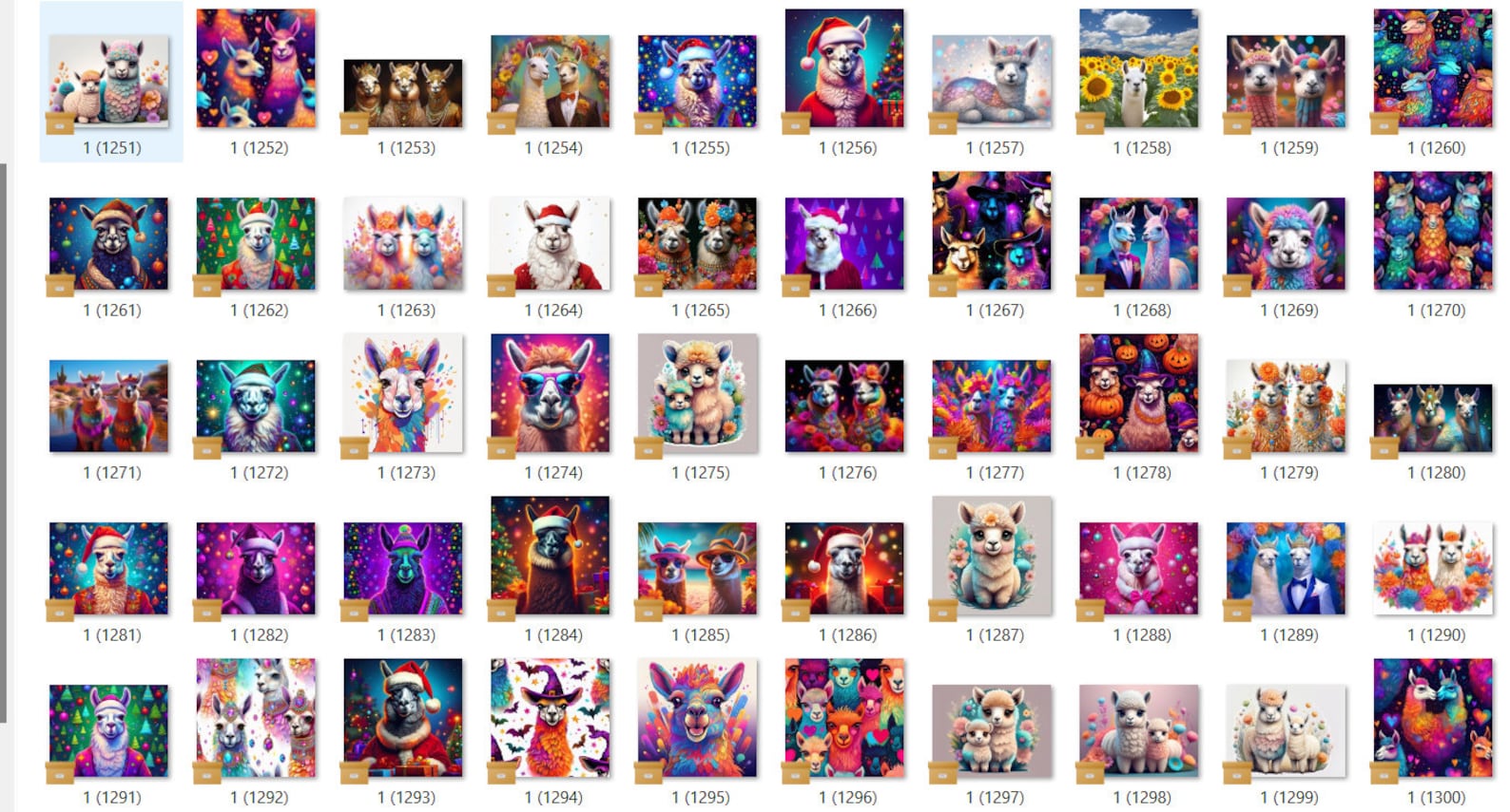 All About Llamas 500 JPG Clipart Image Bundle Digital Download ...