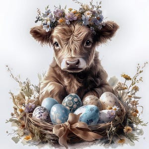 Rustic EASTER Themed 100 PNG Clipart Digital Download Bundle ...