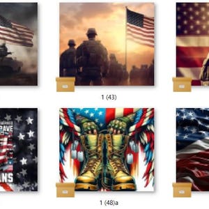MILTARY Ready to Press Sublimation Heat Transfer Print Bundles of 10 ...