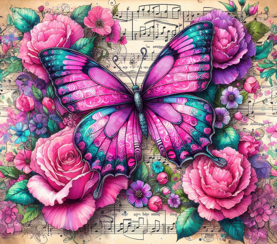Butterfly & Dragonfly Sublimation Heat Transfer Prints - Bundle of 10 ...
