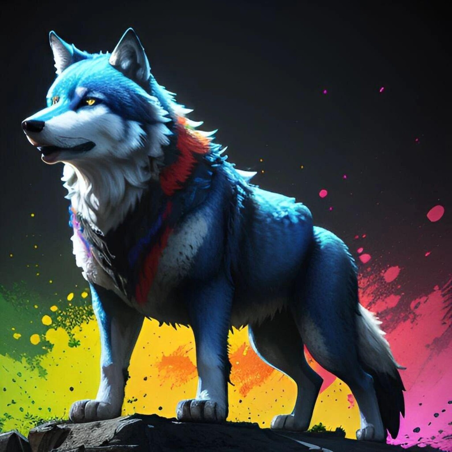 WOLF PRINT (CIHV@ #105) Ready to Press Sublimation Design - Etsy