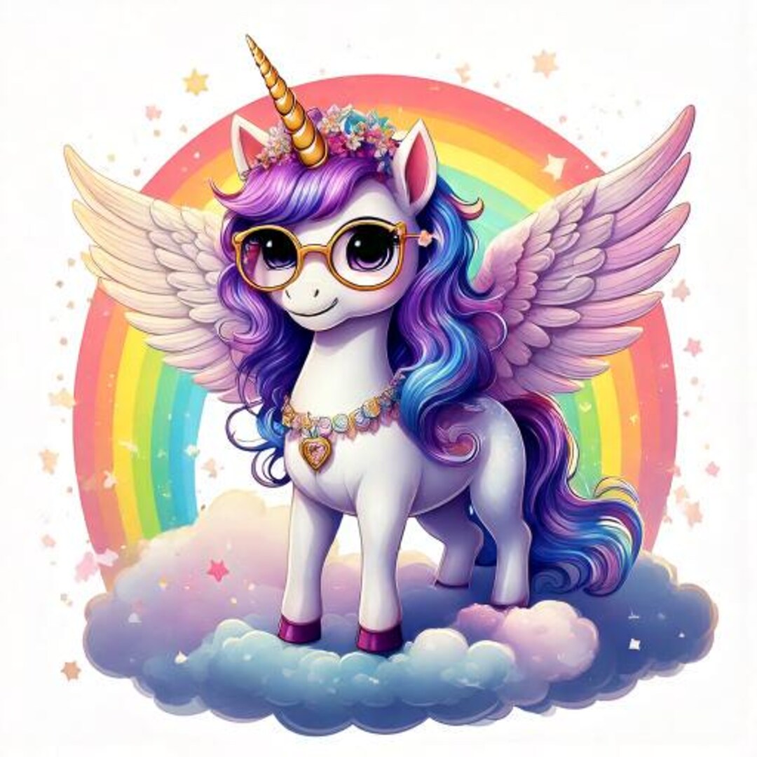 CHIBI UNICORNS 50 JPG Clipart Digital Download Bundle ...