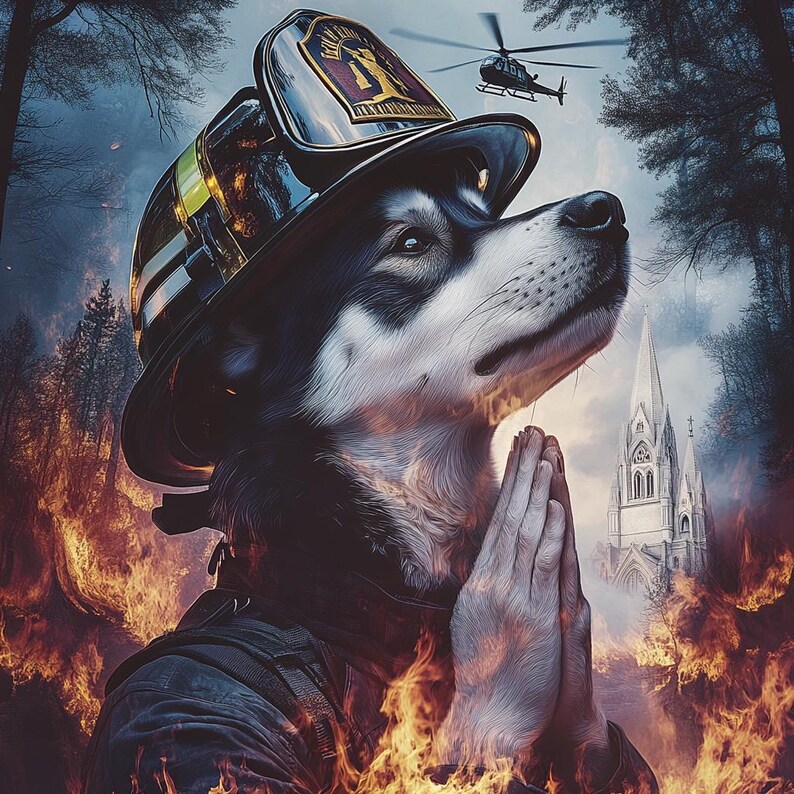 FIREFIGHTER DOGS 100 PNG Clip Art Digital Download Bundle for ...