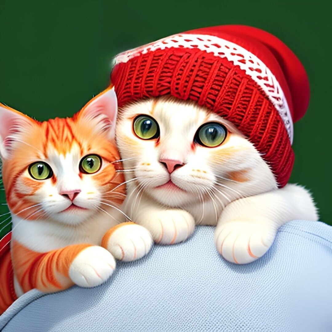 CATS in Hat (vol 2) 100 Jpg Digital Artwork Download Bundle - Etsy
