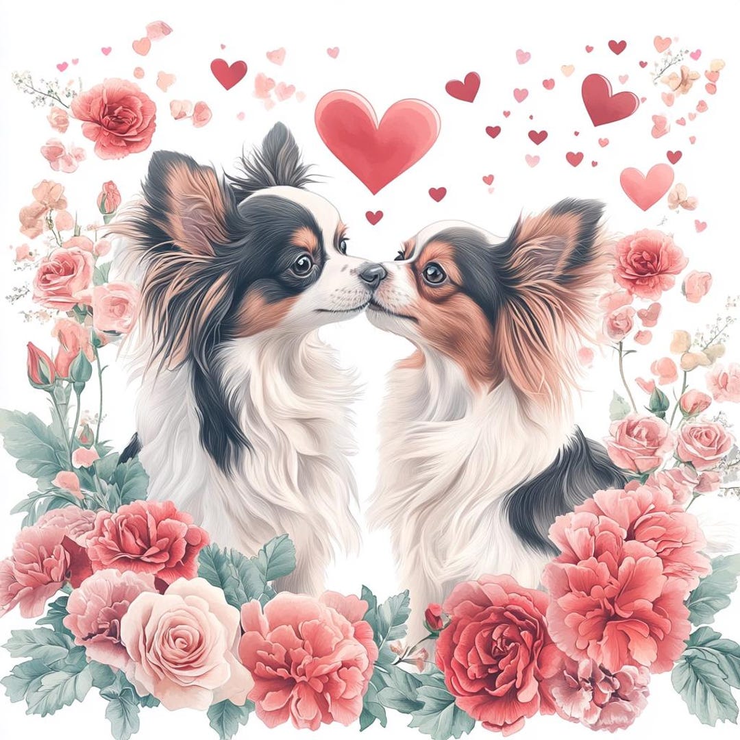 Valentine Dogs 500 PNG Digital Clip[ Art Bundle Download Bundle for ...