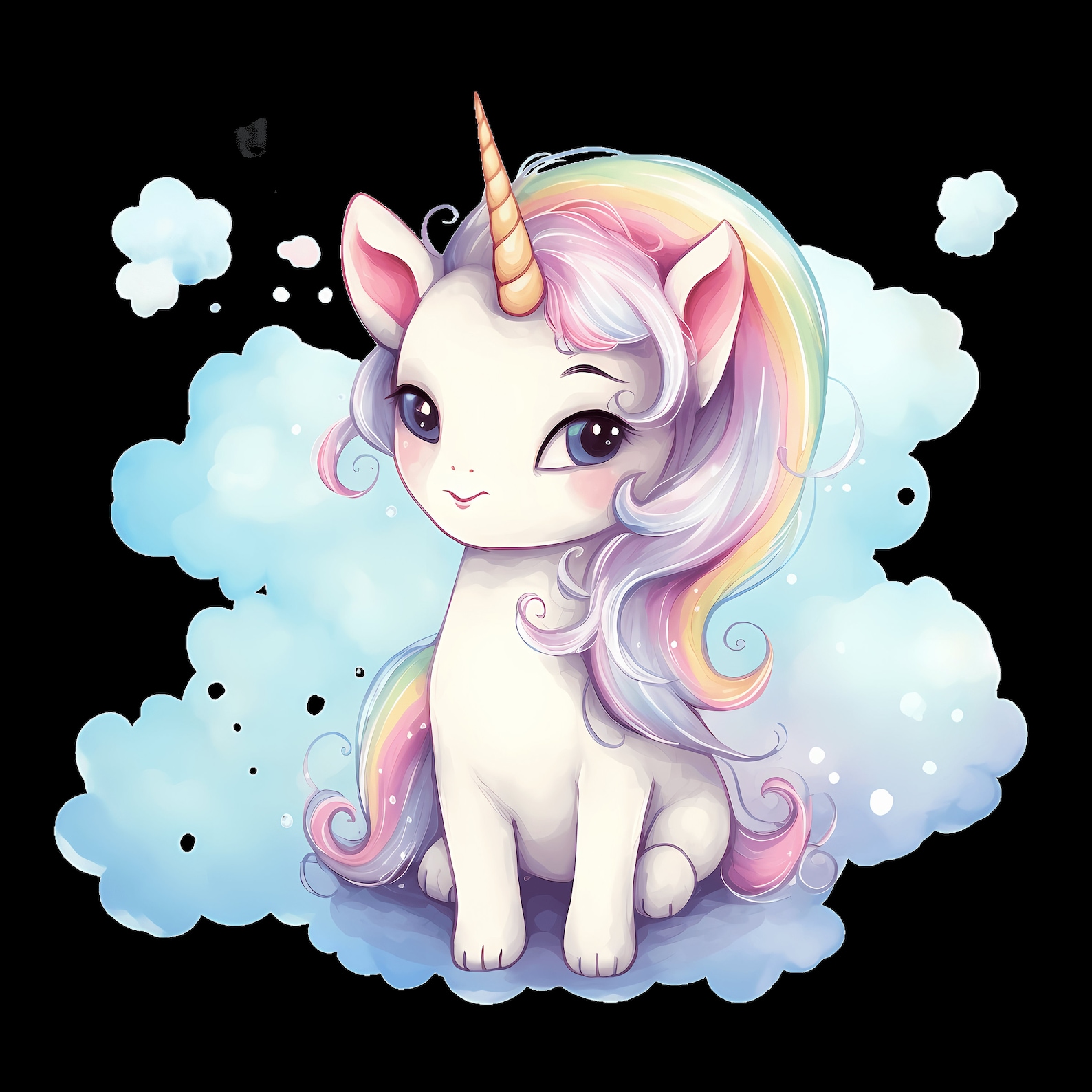 10 Cute Unicorns Ready to Press Sublimation Transfer Prints ...
