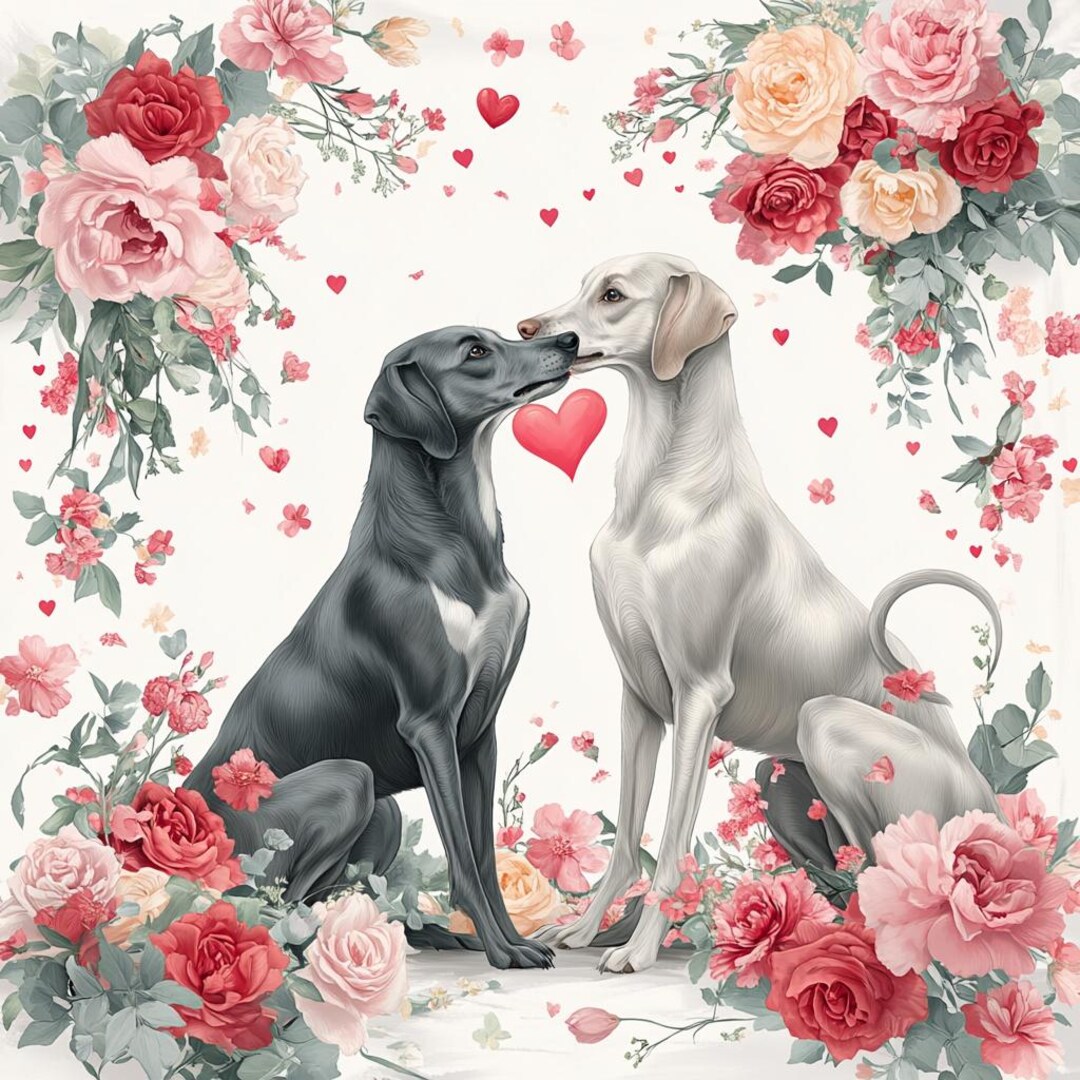 Valentine Dogs 100 PNG Digital Clip[ Art Bundle Download Bundle for ...