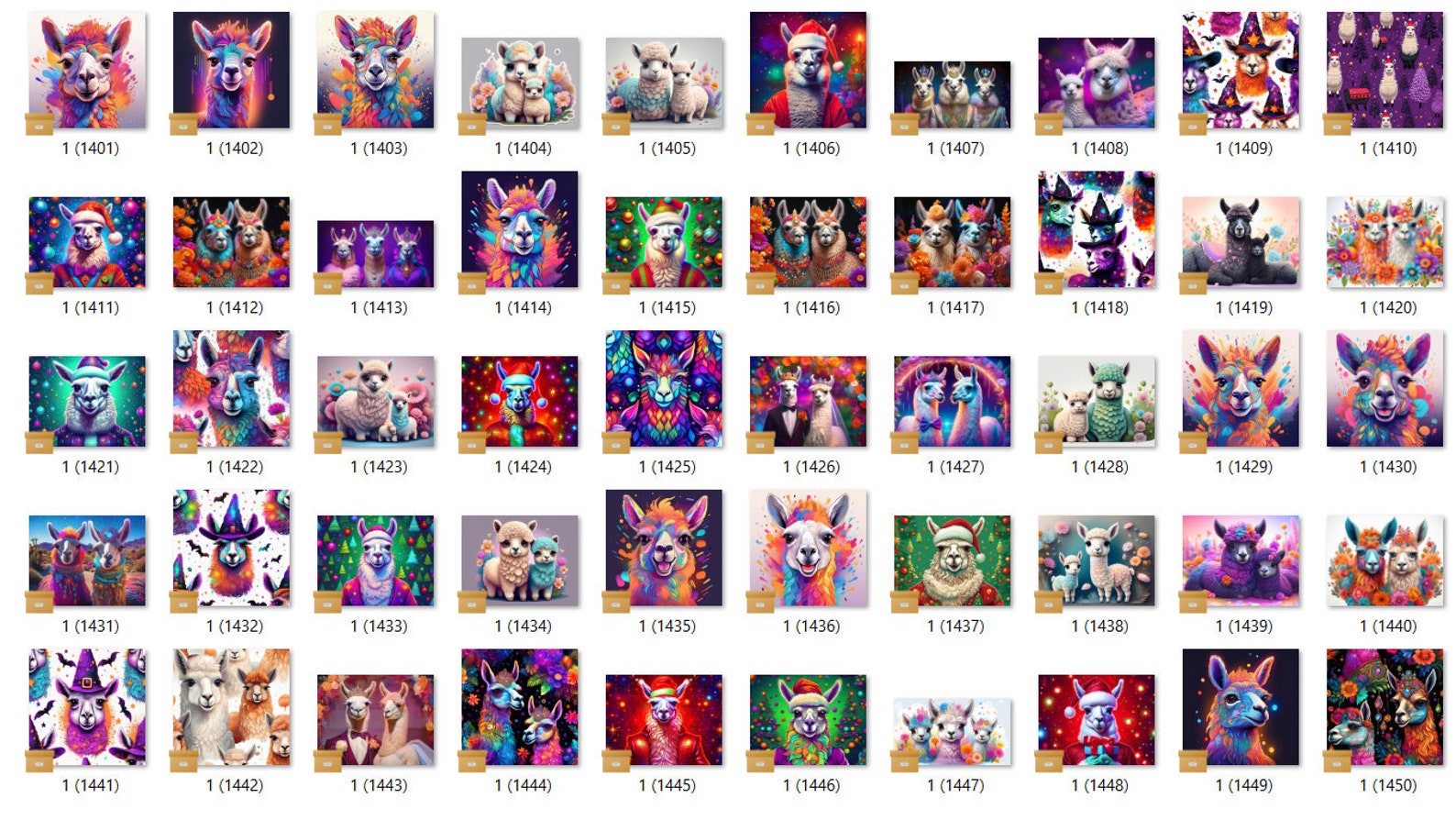All About Llamas 500 JPG Clipart Image Bundle Digital Download ...