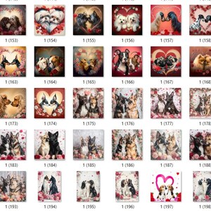 Valentine Dogs 500 PNG Digital Clip[ Art Bundle Download Bundle for ...