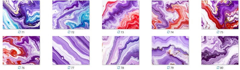 Marble Ready to Press Sublimation Heat Transfer Bundles of 10 Designs ...