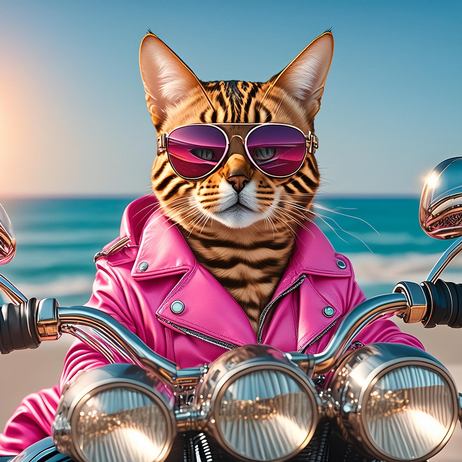 Biker Cats 50 JPG Clipart Digital Download Bundle (LMHBIKERCATS1-50 ...