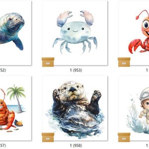 Sea Life Sublimation Heat Transfer Prints: 10-print Bundle - Etsy