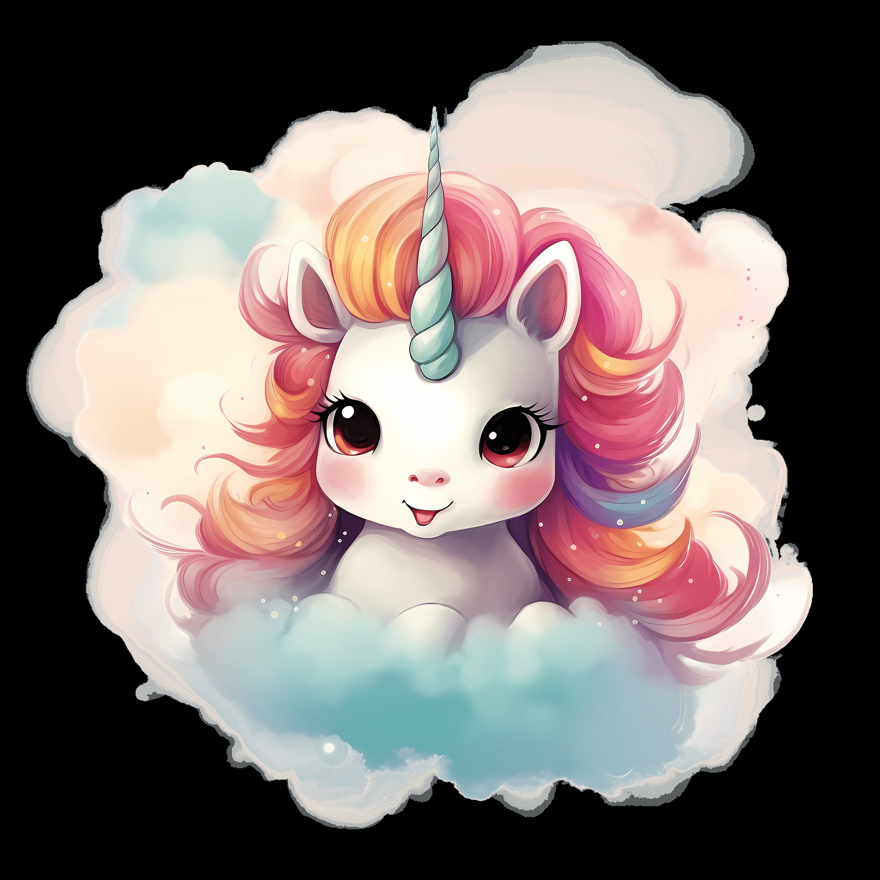 10 Cute Unicorns Ready to Press Sublimation Transfer Prints ...