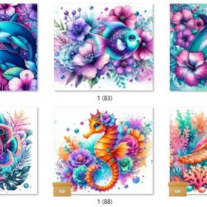 Sea Life Sublimation Transfer Prints: Beach & Summer Designs (bundle of ...