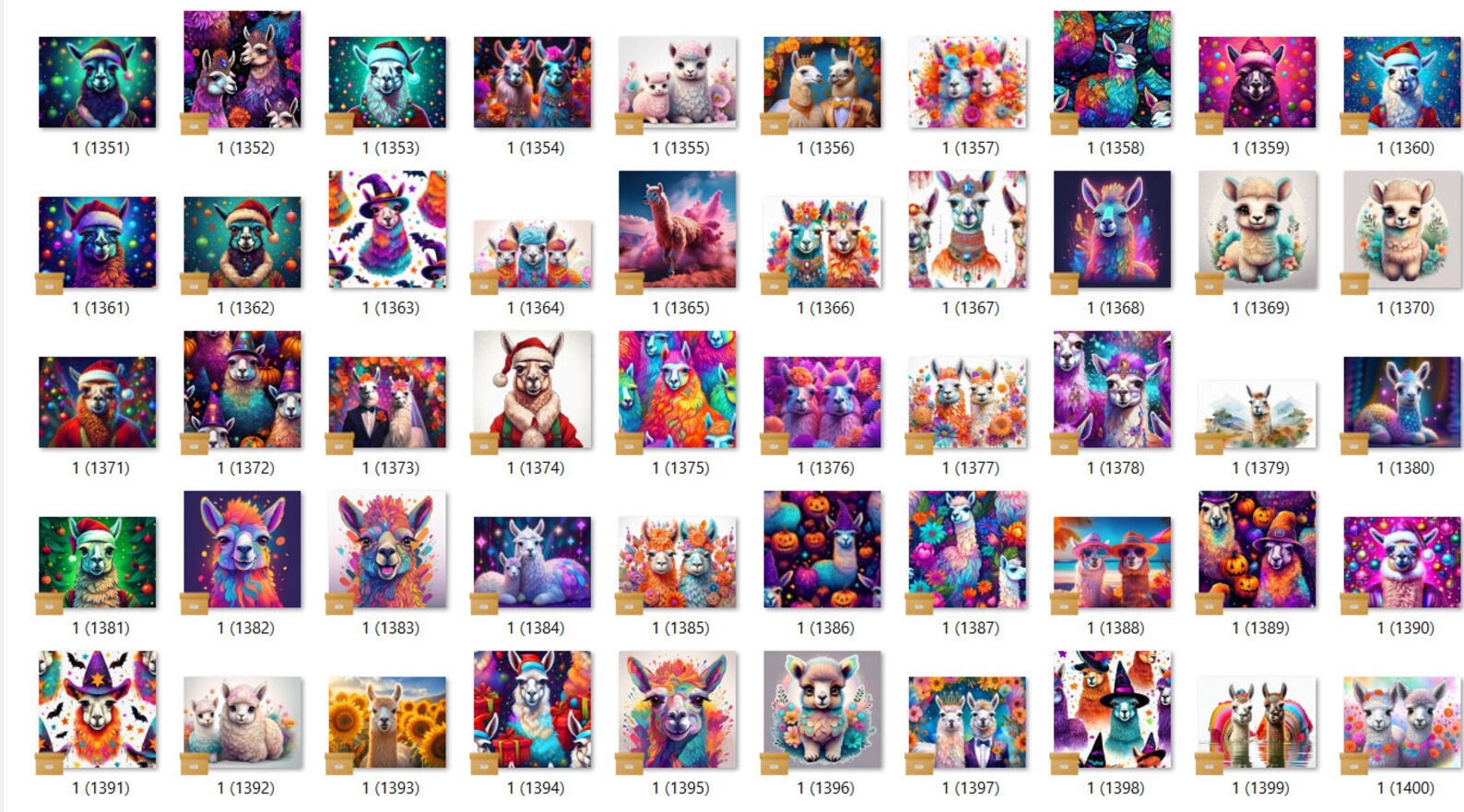 All About Llamas 500 JPG Clipart Image Bundle Digital Download ...