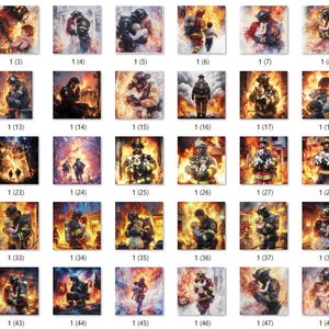 FIREFIGHTER 500 PNG Clip Art Digital Download Bundle for Commercial Use ...