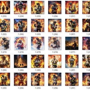 FIREFIGHTER 100 PNG Clip Art Digital Download Bundle for Commercial Use ...