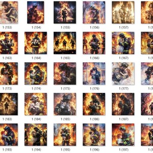 FIREFIGHTER 500 PNG Clip Art Digital Download Bundle for Commercial Use ...